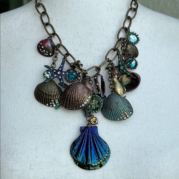 Traci Lynn | Jewelry | Traci Lynn Shell And Starfish Necklace | Poshmark